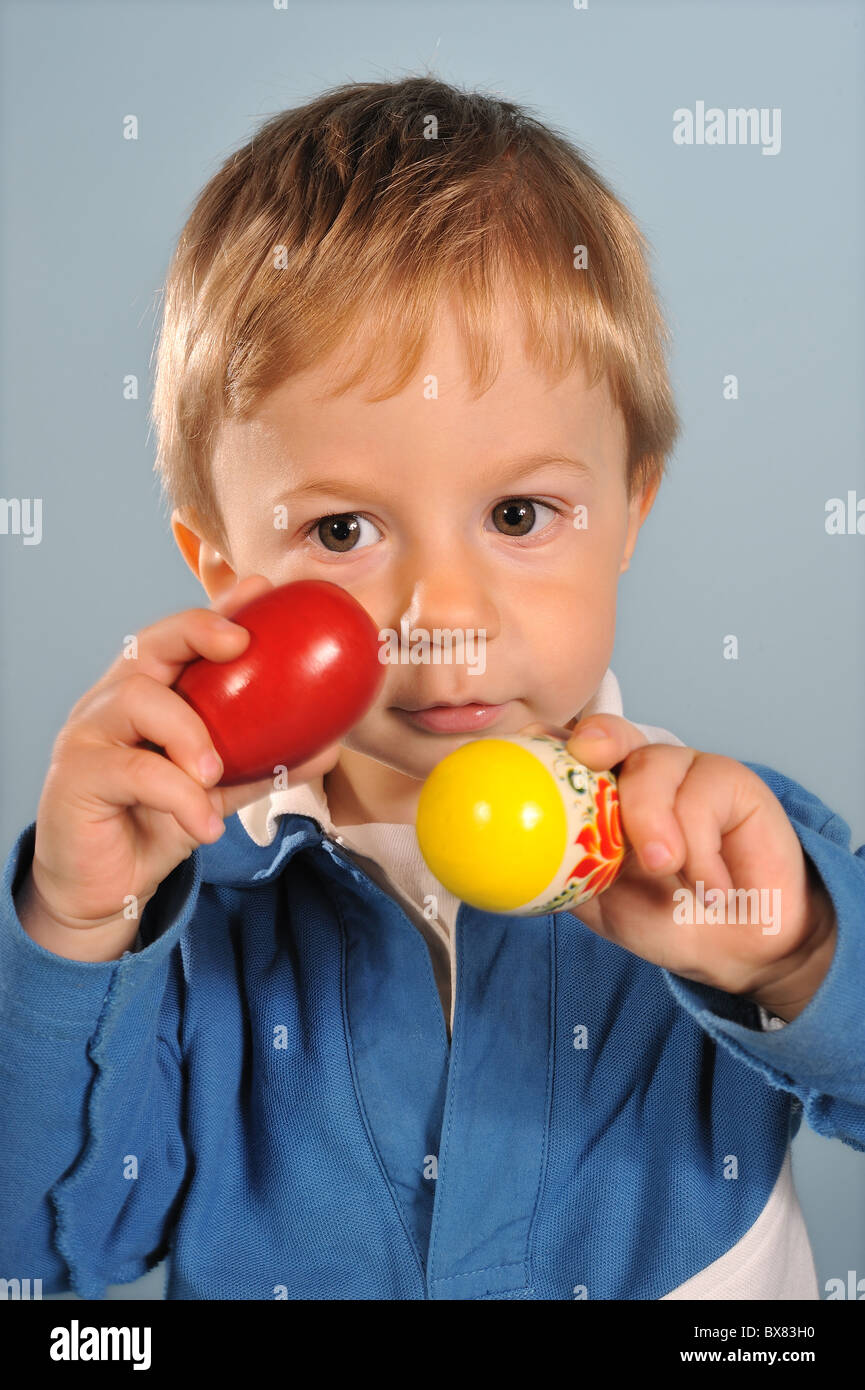 boy with an egg Stock Photo - Alamy