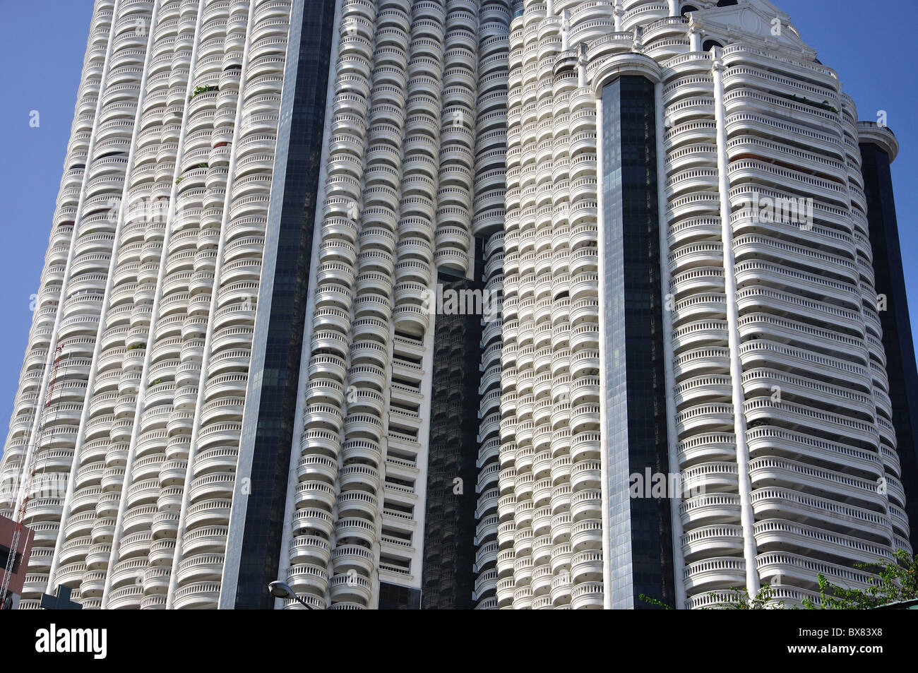 Apartment building, Silom, Bang Rak District, Bangkok, Thailand Stock ...