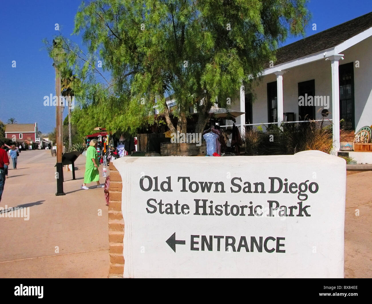 Entrance to the Old Town San Diego State Park in San Diego, California ...