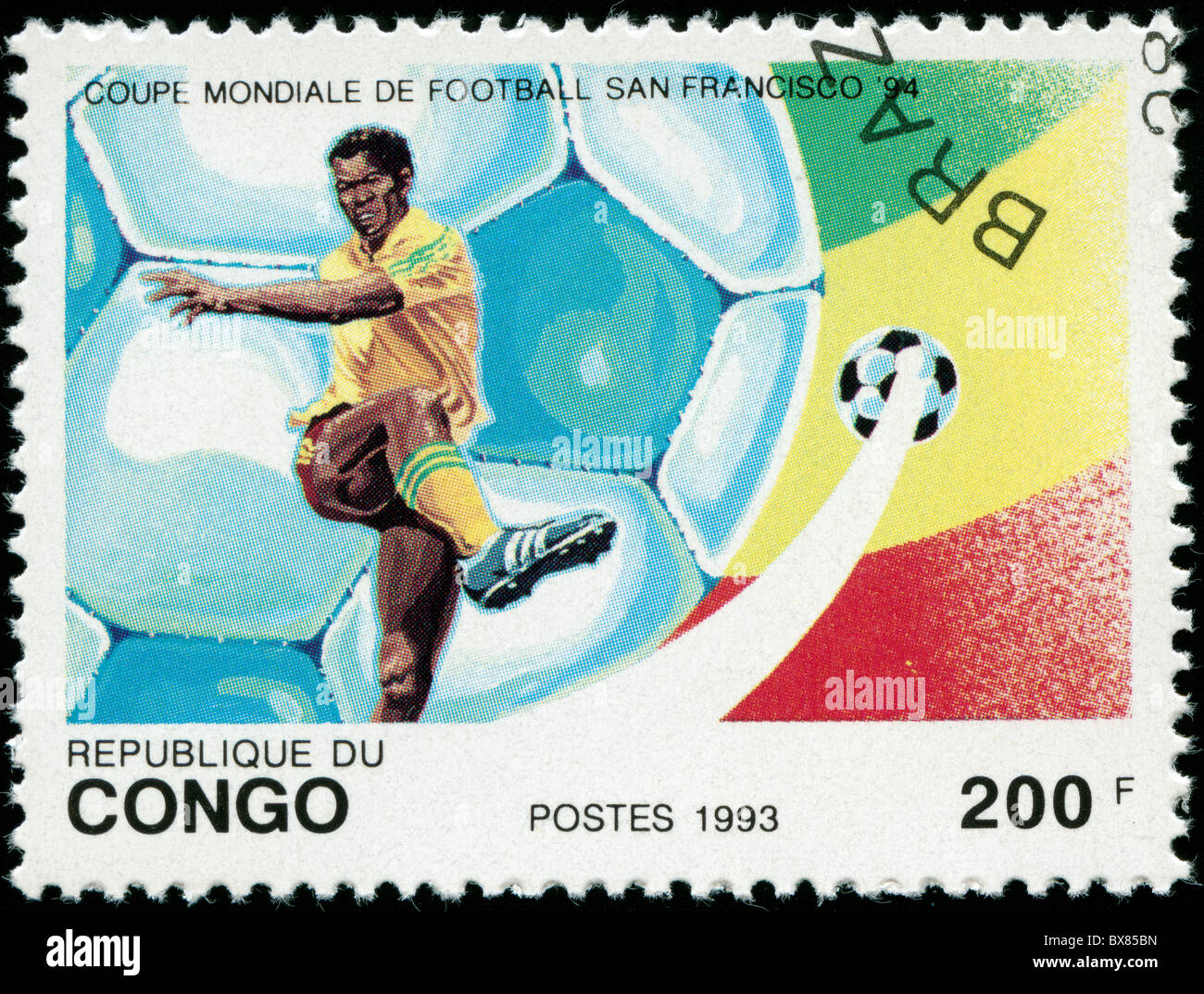 Postage stamp from the Republic of Congo dated 1993 Stock Photo - Alamy