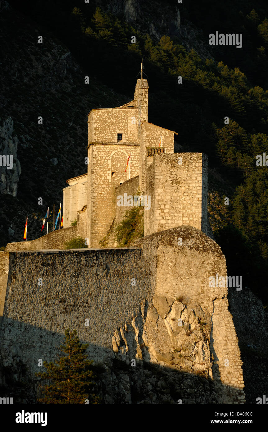 Medieval Citadel Caste Fort Or Fortress Sisteron In The Durance