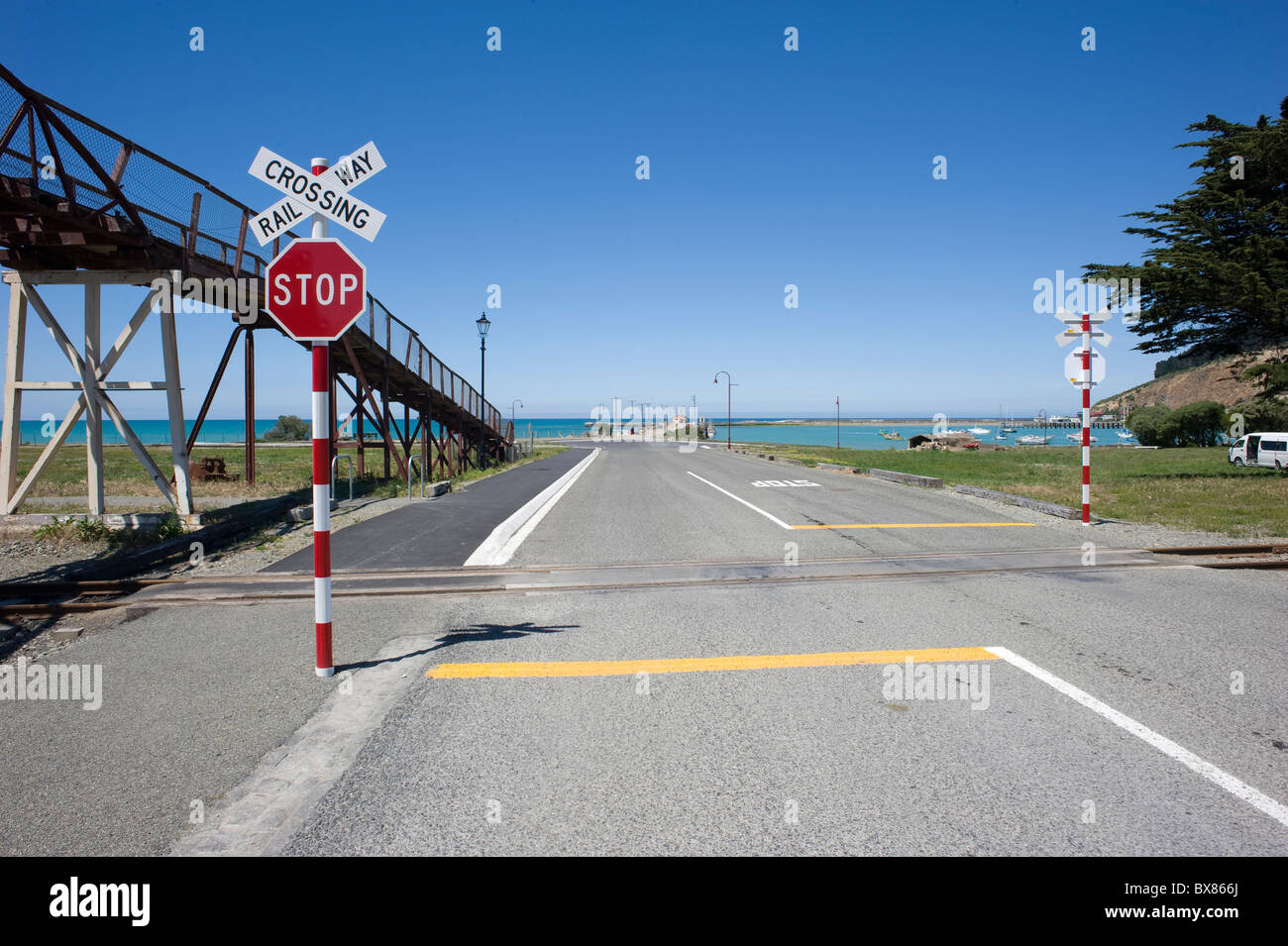 New Railway Sign High Resolution Stock Photography and Images - Alamy