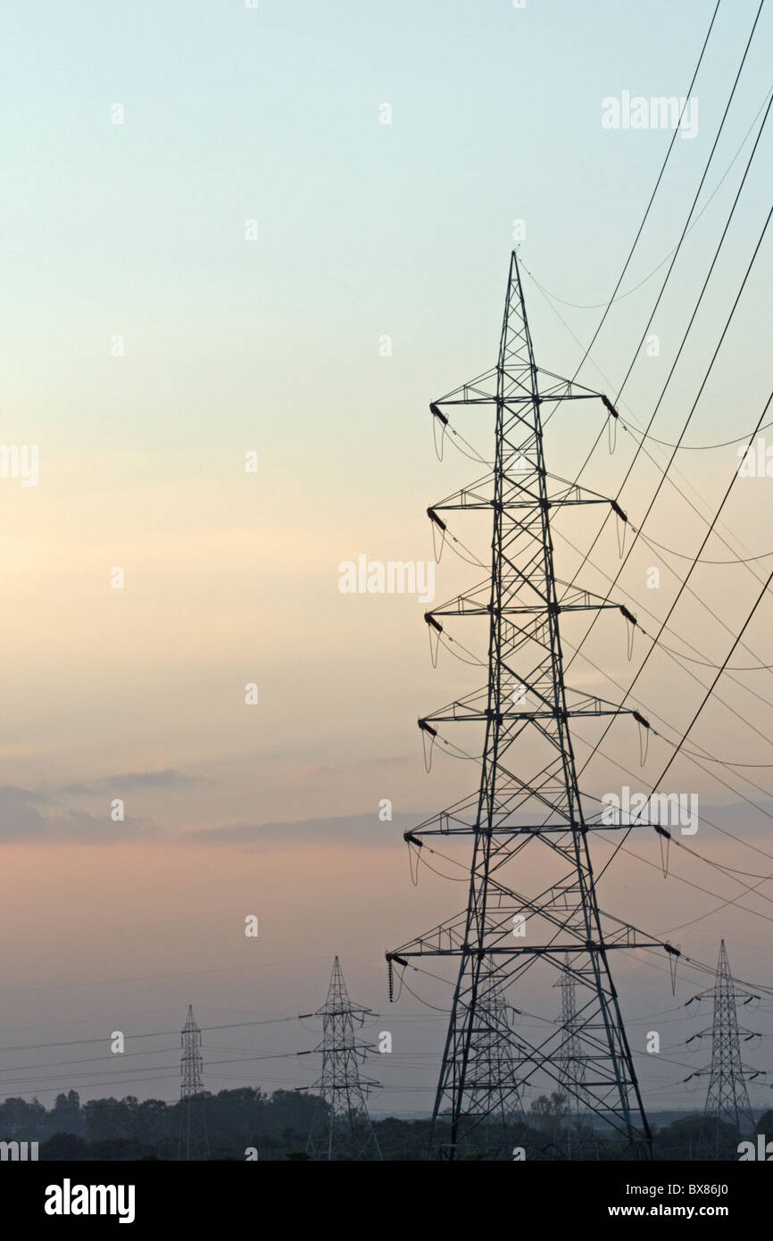 Big power lines hi-res stock photography and images - Alamy