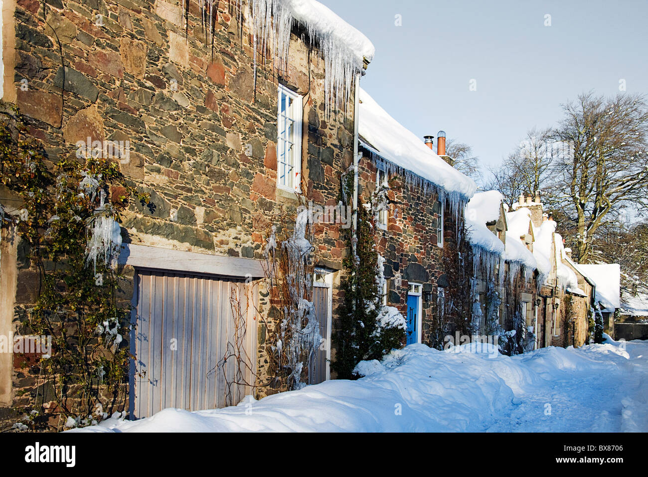 Winter. The Row.Longformacus.Scottish borders Stock Photo - Alamy