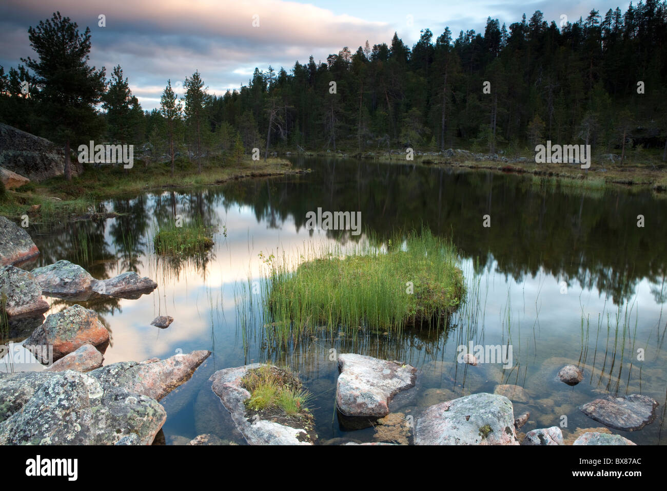 Lake close to Inari, Lapland, Finland Stock Photo - Alamy