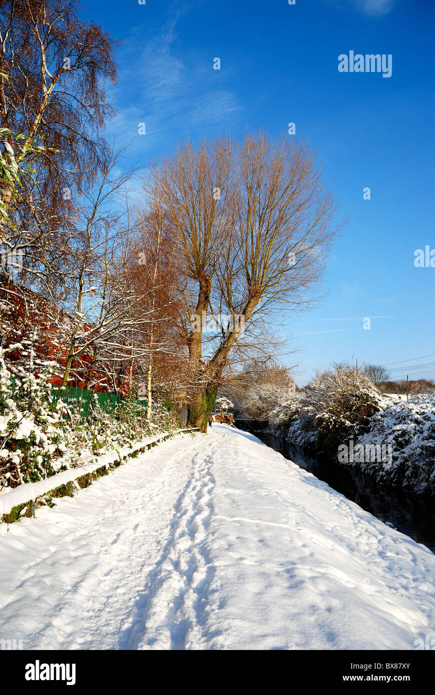 winter scene bulwell Nottingham england uk Stock Photo - Alamy