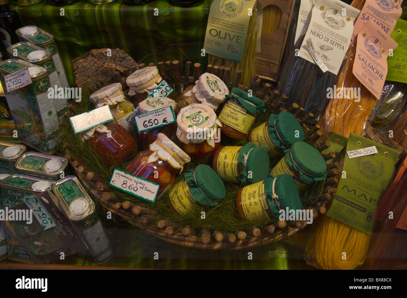 Pasta antipaste and other delicacies Venice the Veneto northern Italy ...