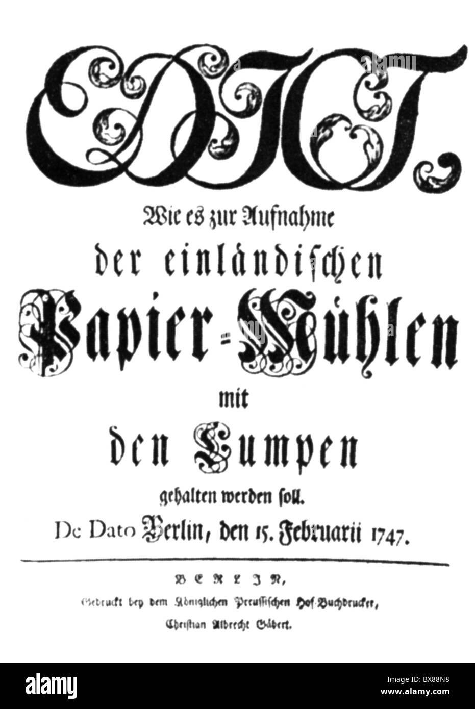 18th century paper mill Cut Out Stock Images & Pictures - Alamy