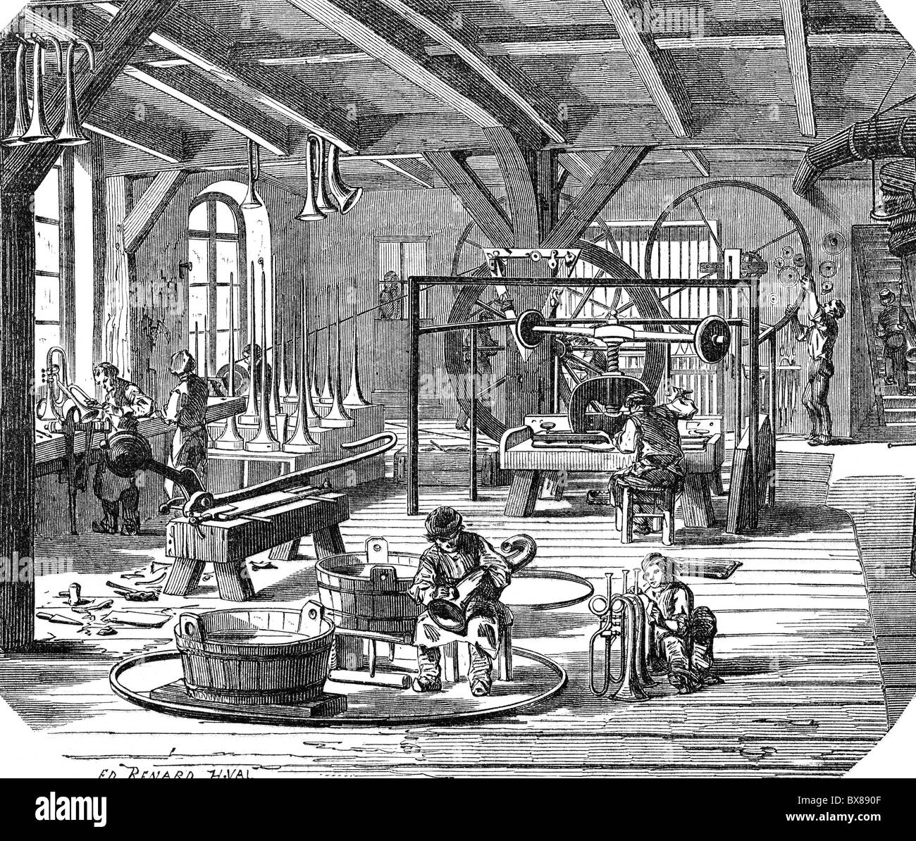 Factory interior 19th century hi-res stock photography and images - Alamy