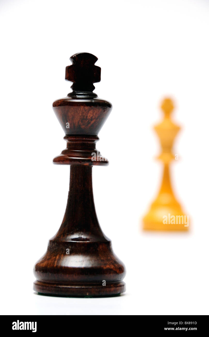 two chess kings facing each other Stock Photo - Alamy