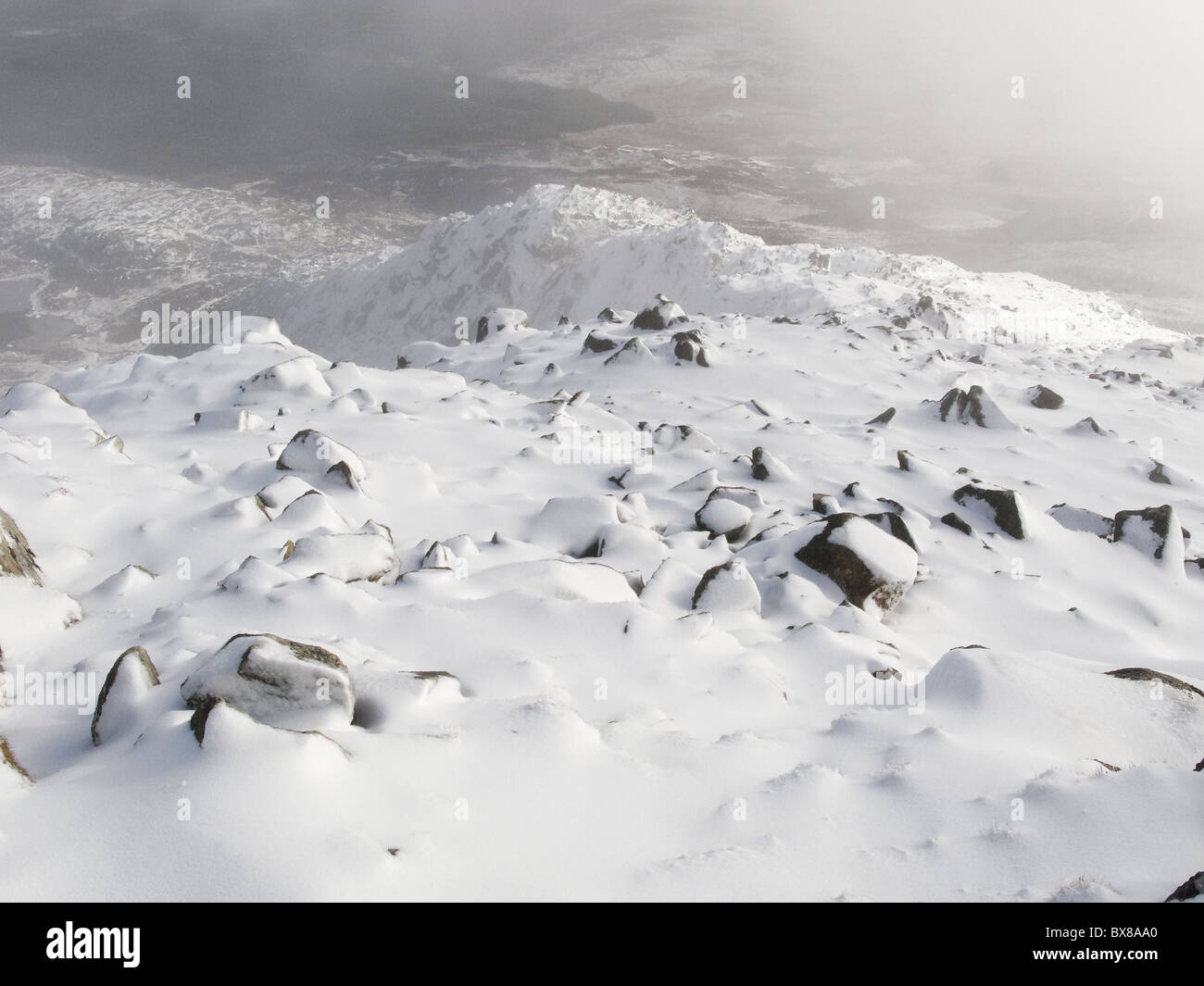 A view down the Daear Ddu ridge, Moel Siabod Stock Photo - Alamy