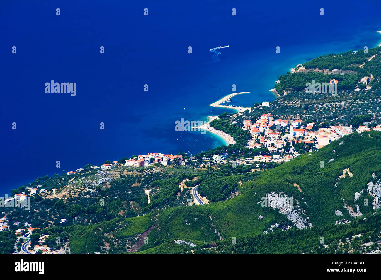 the coast of Promajna - Croatia Stock Photo - Alamy