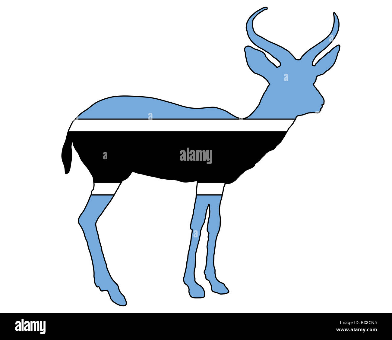 National animal of botswana Cut Out Stock Images & Pictures - Alamy