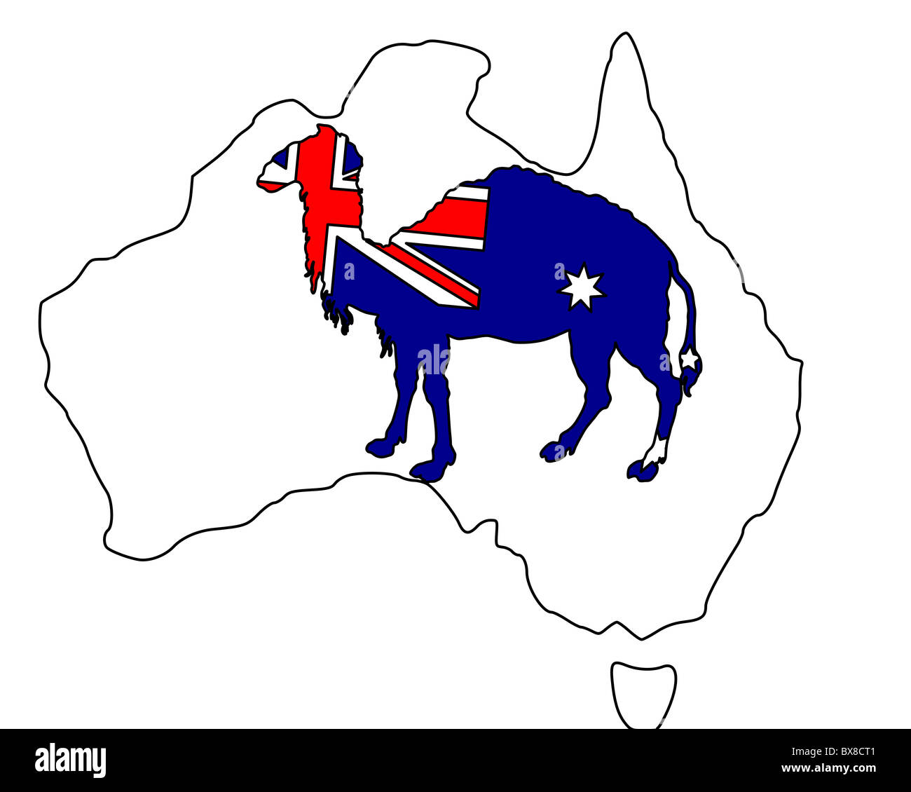 Australian flag the red ensign Cut Out Stock Images & Pictures - Alamy