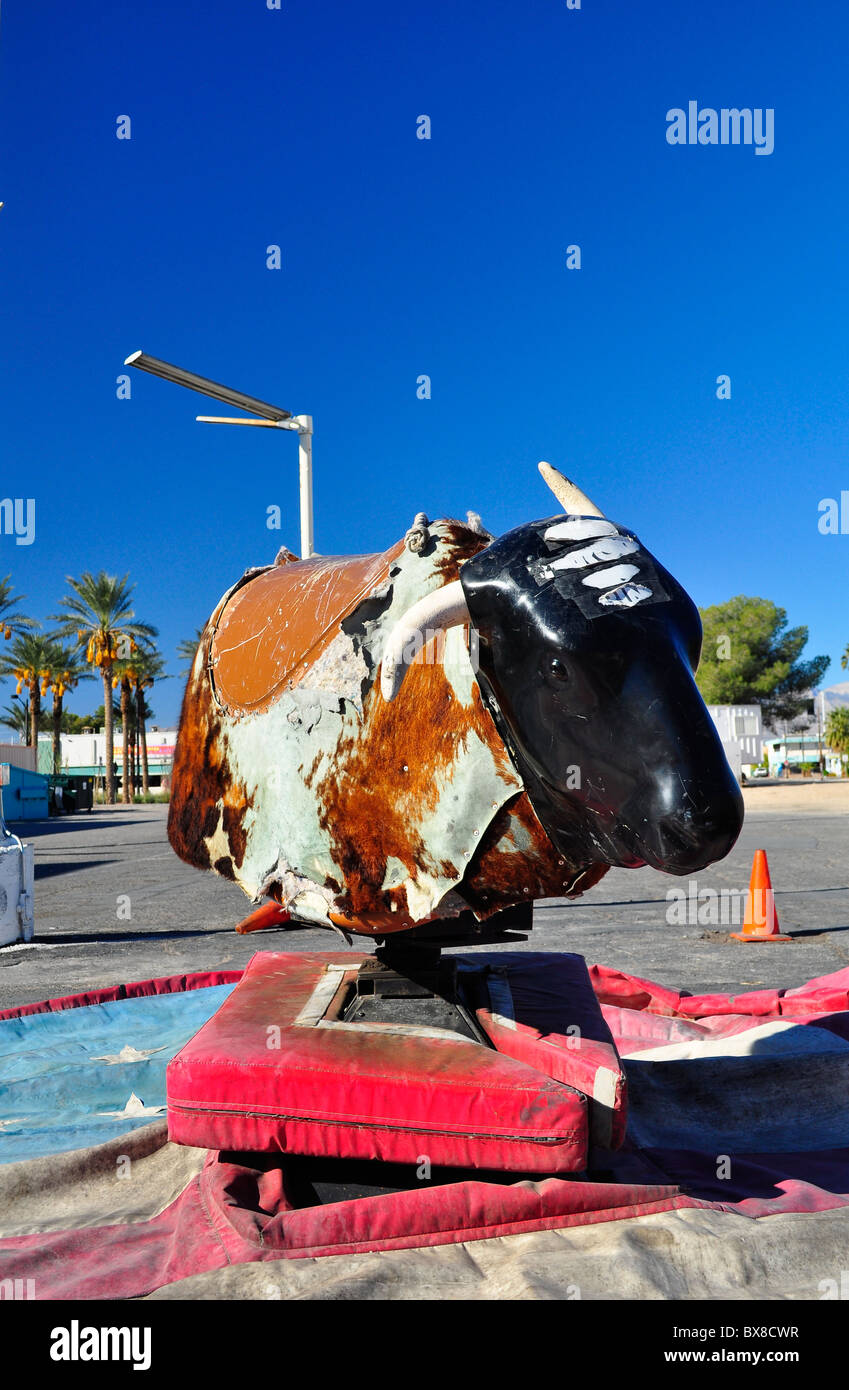 Las Vegas, Bucking bull ride Stock Photo - Alamy