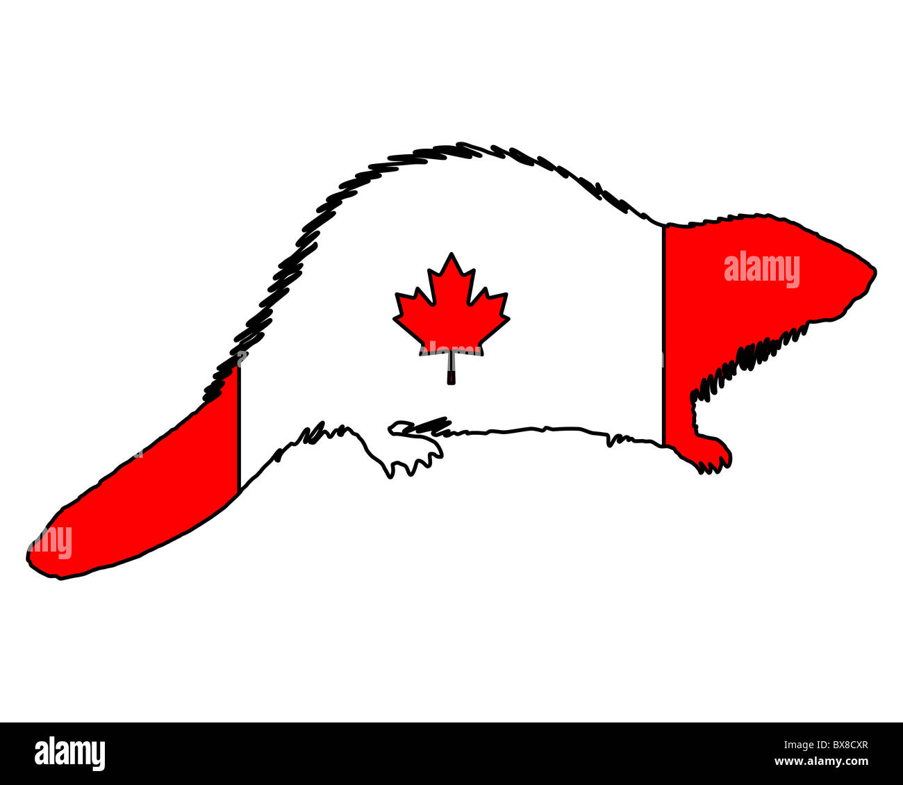 Canada symbol beaver Cut Out Stock Images & Pictures - Alamy