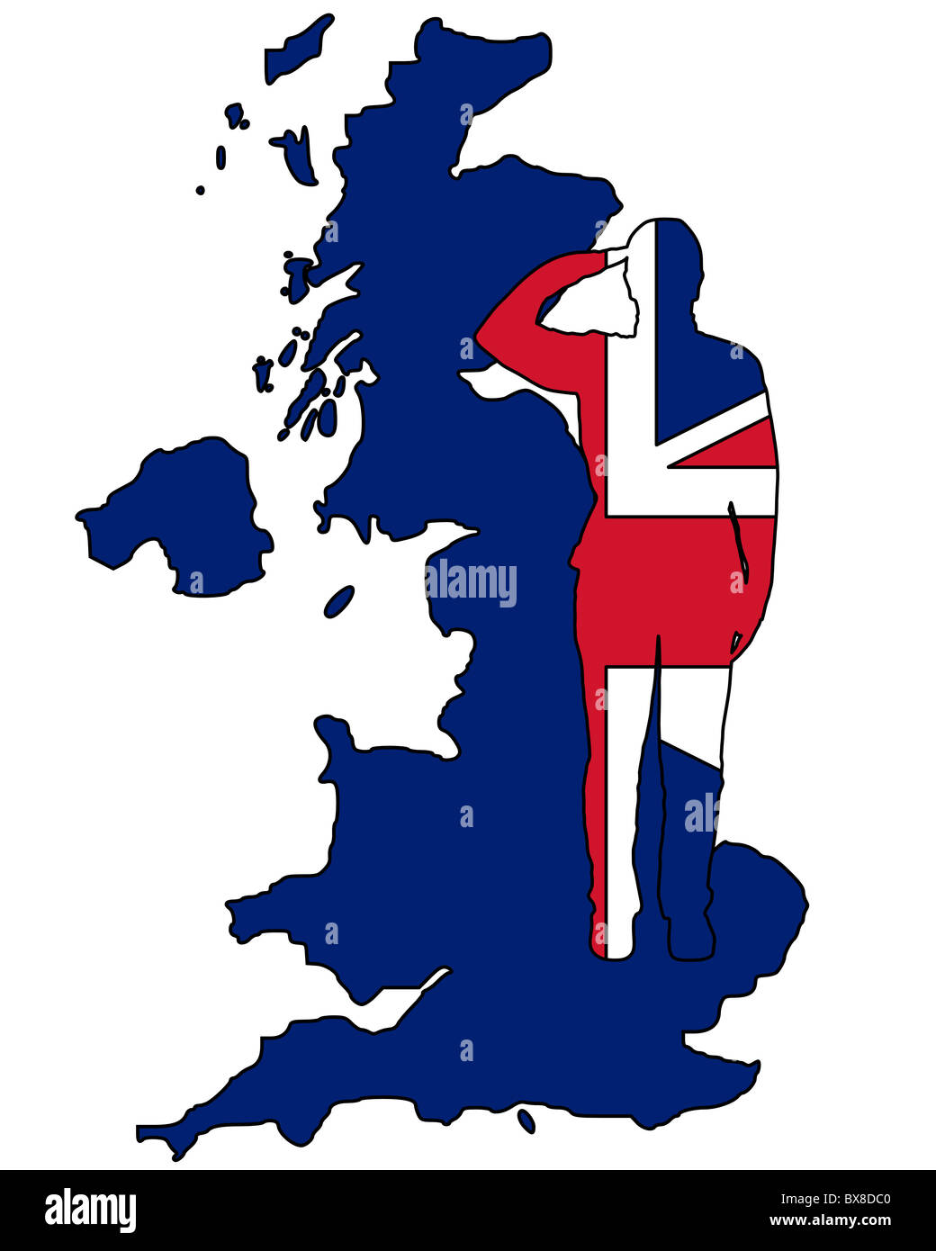 Salute uk Cut Out Stock Images & Pictures - Alamy