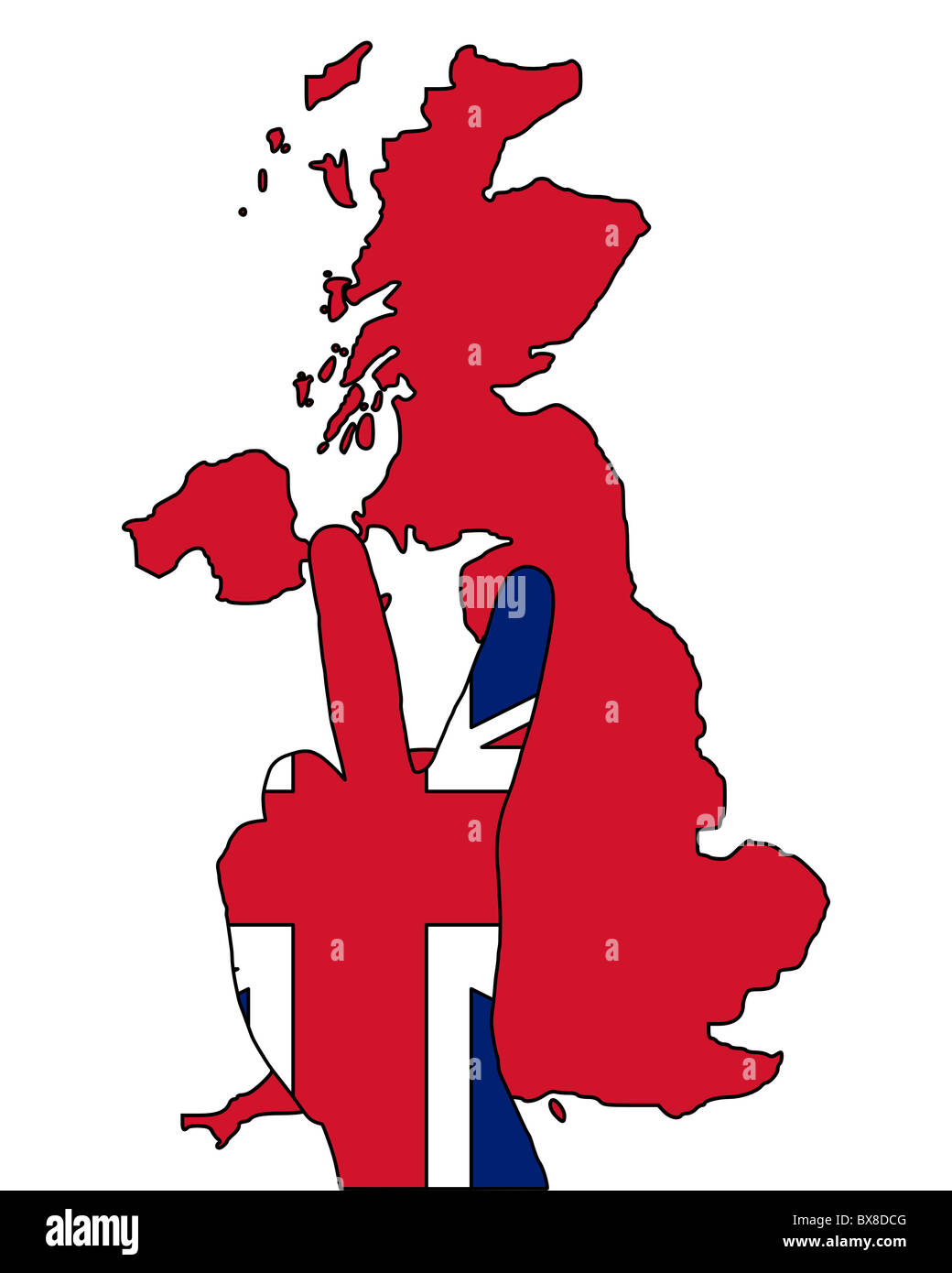British hand signal Stock Photo - Alamy