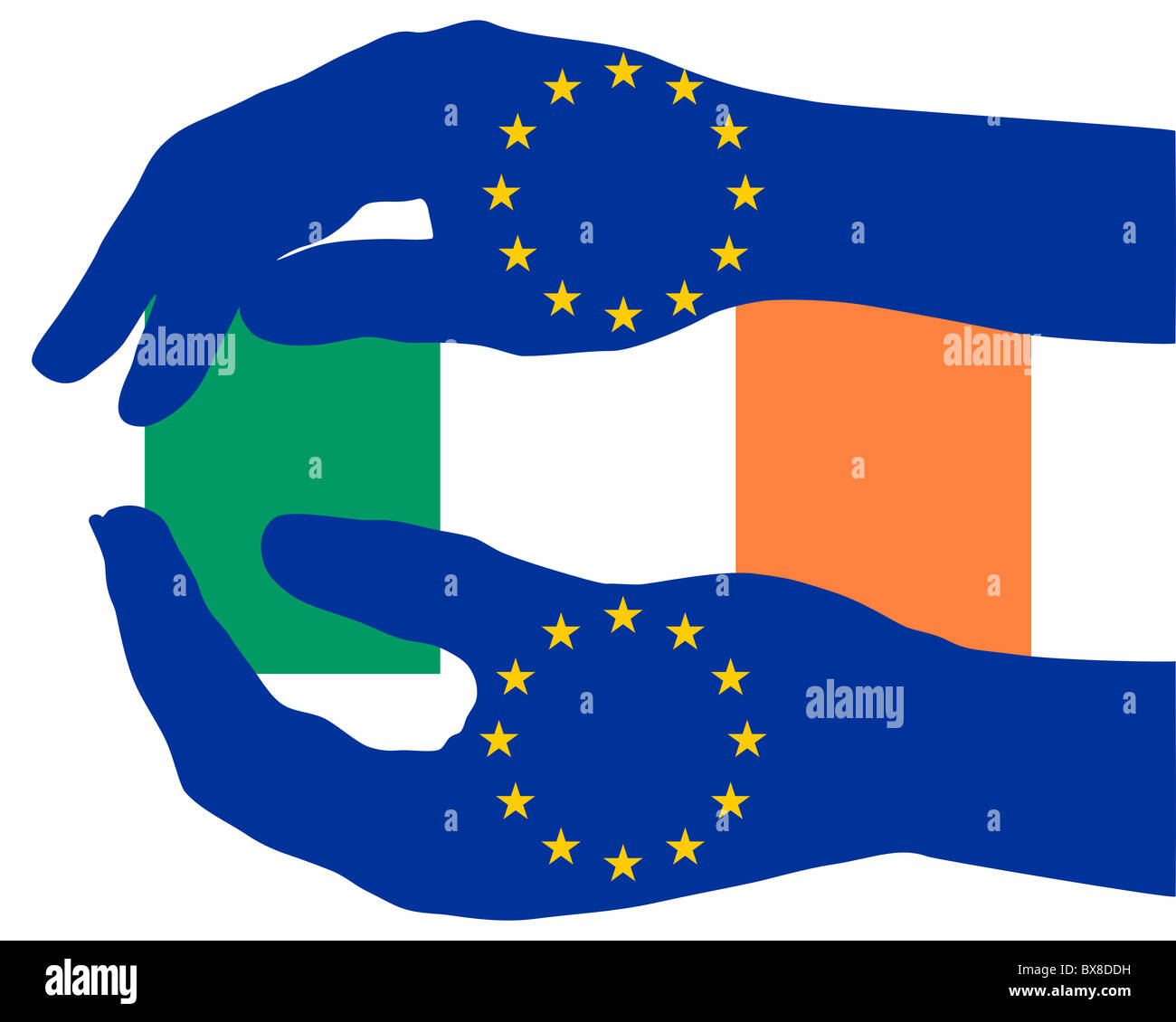 European aid for Ireland Stock Photo - Alamy