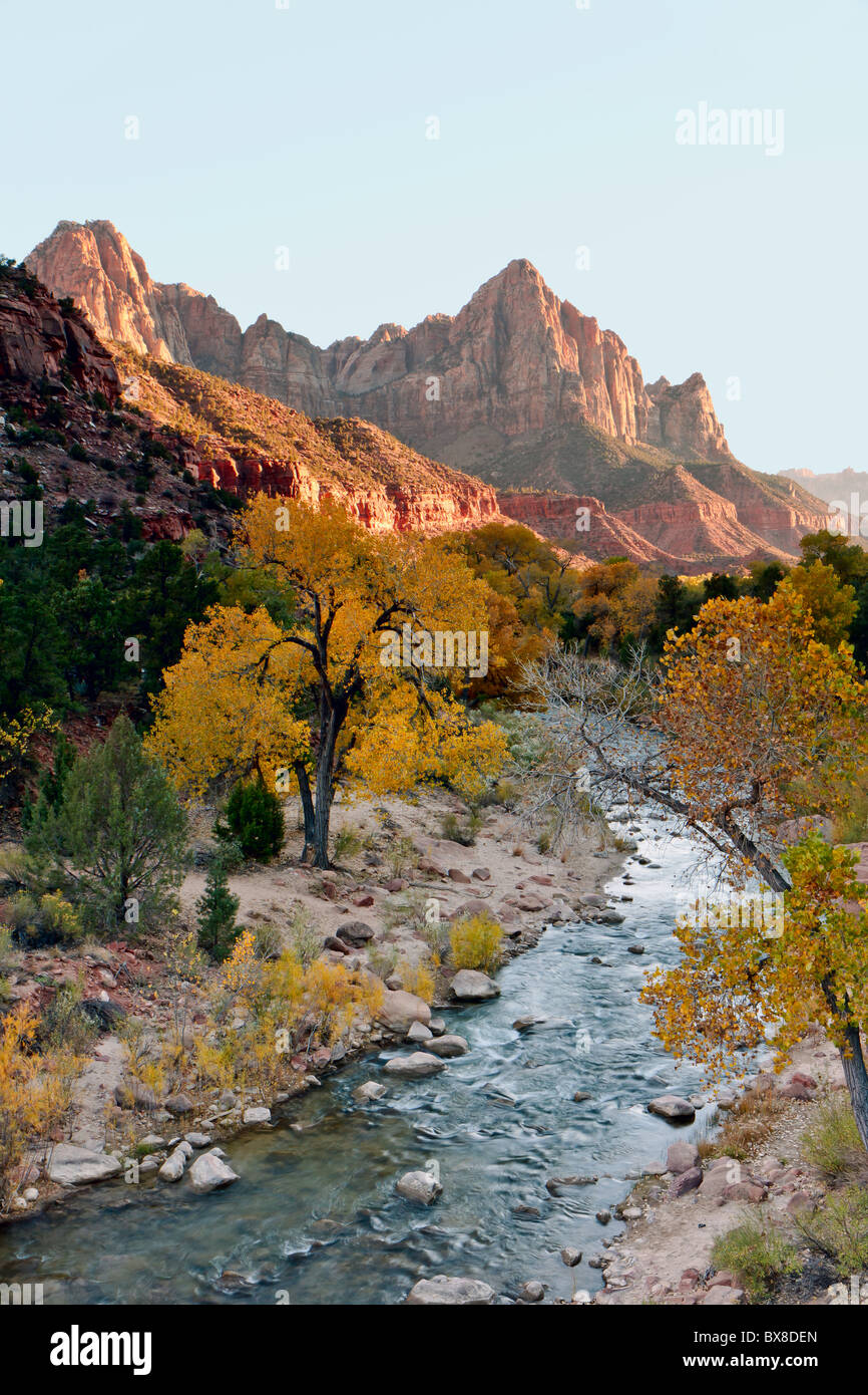 Virgin River at sunset Stock Photo - Alamy