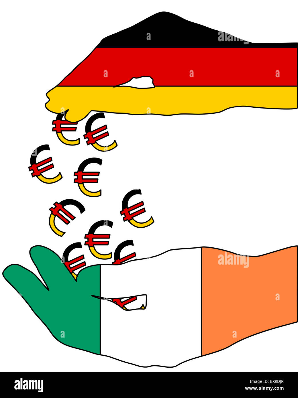 German € for Ireland Stock Photo - Alamy