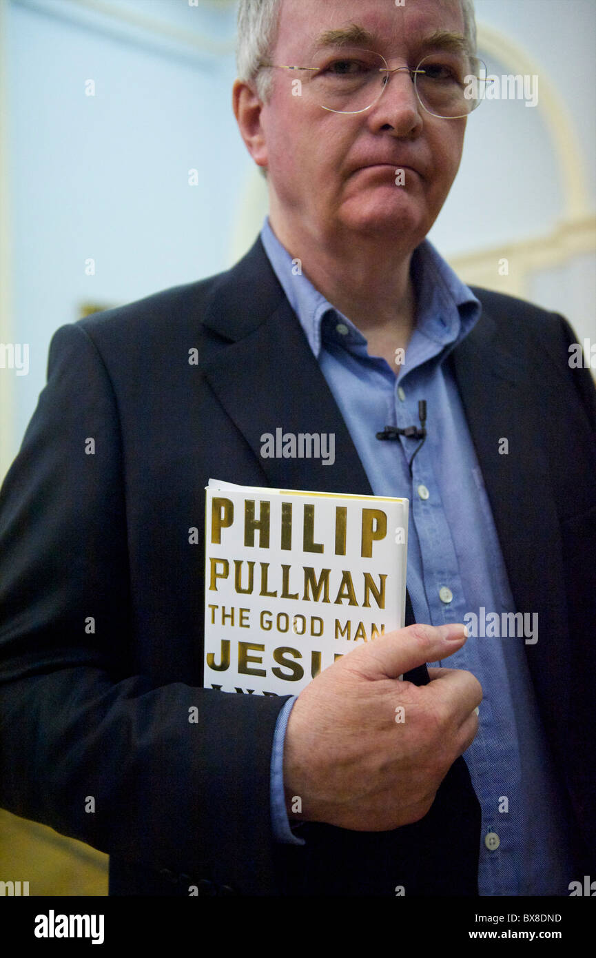 British author Philip Pullman poses for a portrait before reading from ...