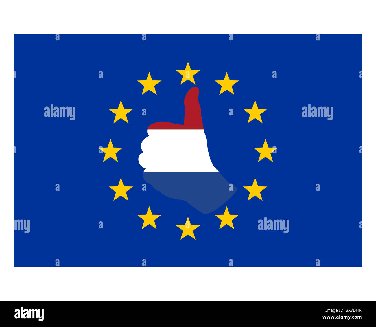 Netherlands hand signal Stock Photo - Alamy