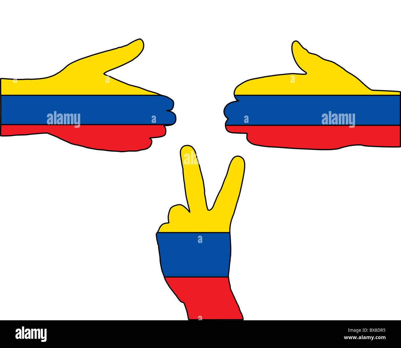 Ecuador hand signal Stock Photo - Alamy