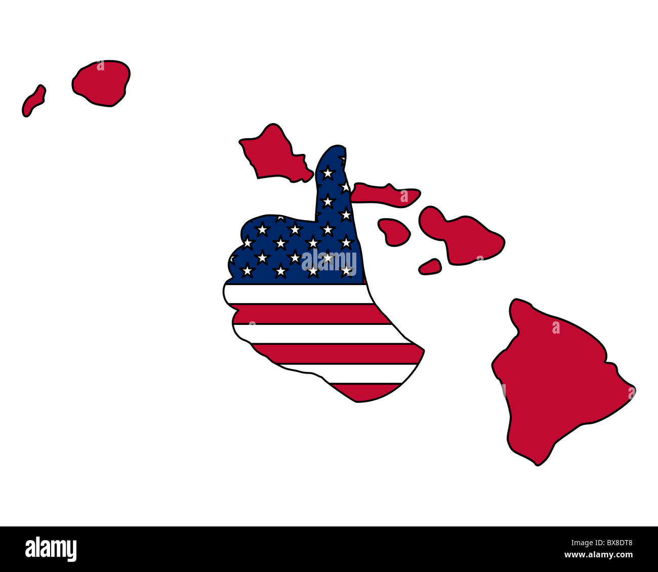 Hawaiian hand signal Stock Photo - Alamy