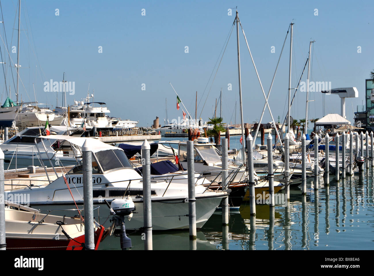 Blue motor boats pattern hi-res stock photography and images - Alamy