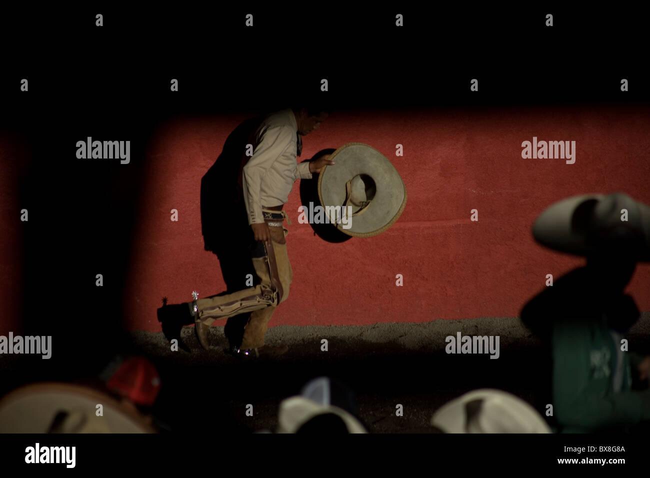 A Mexican charro runs at the National Charro Championship in Pachuca ...
