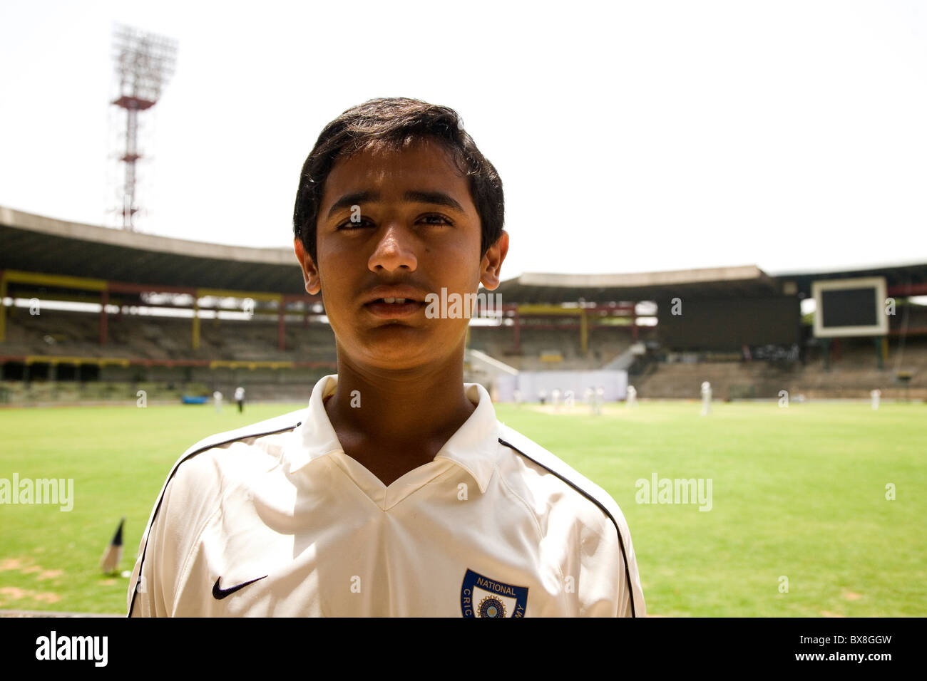 A talented Indian cricketer at the National Cricket Academy in ...