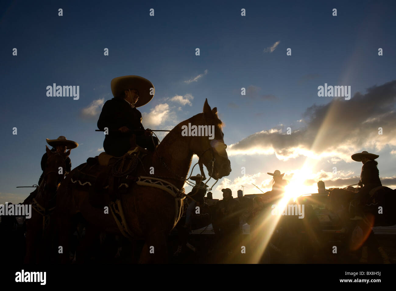 A Mexican charro wears an embroidered jacket at the National Charro ...