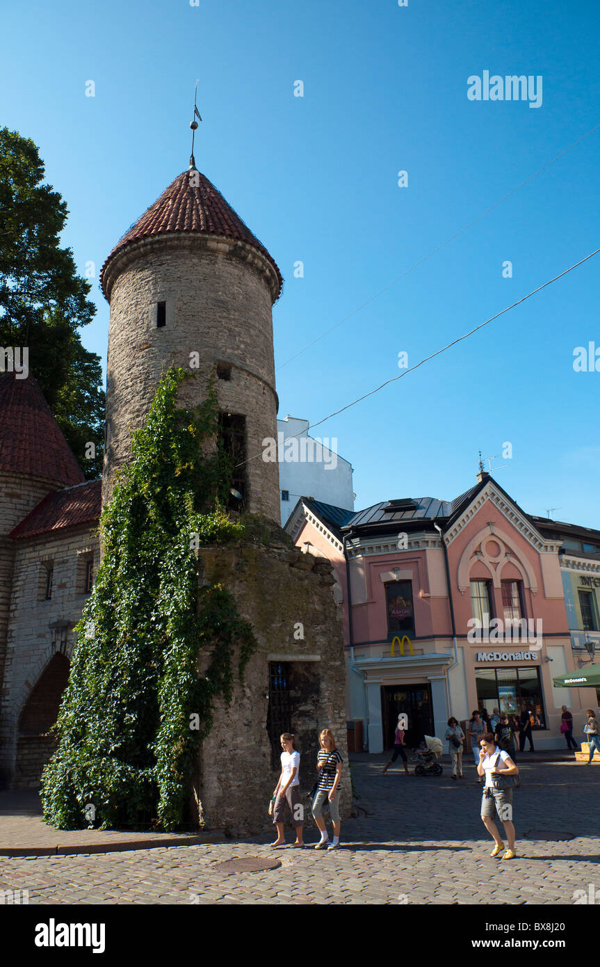 The Old City Gates (Viru Gate) in Tallinn, Estonia Stock Photo - Alamy