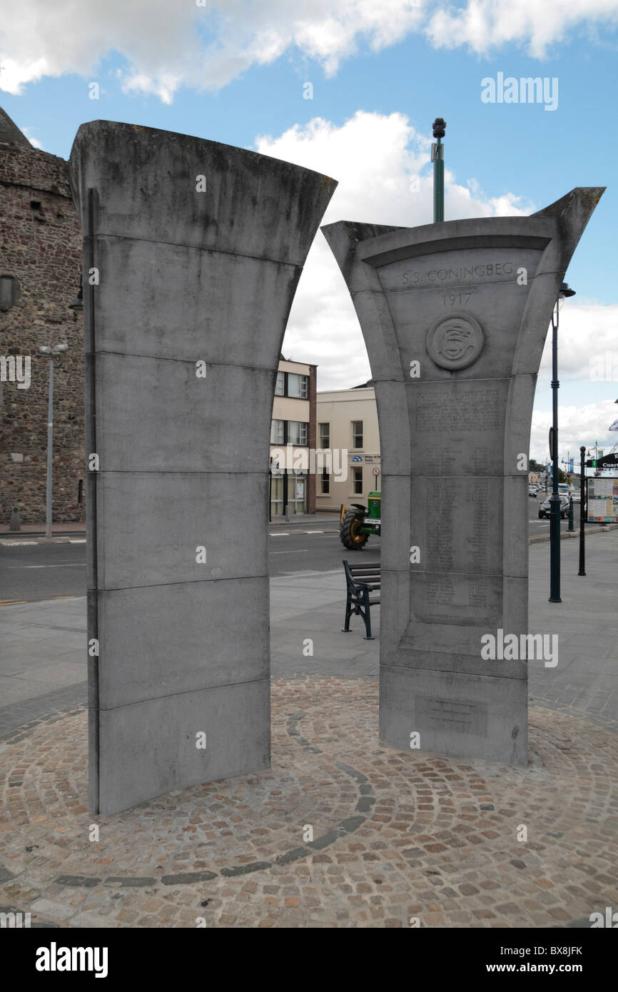 Monument to the sinking of SS Coningbeg (by a German U-Boat in 1918 ...