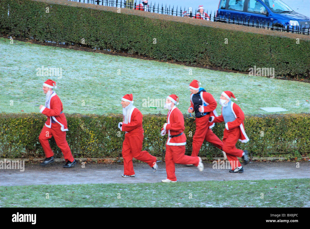 Running of the santas hi-res stock photography and images - Alamy