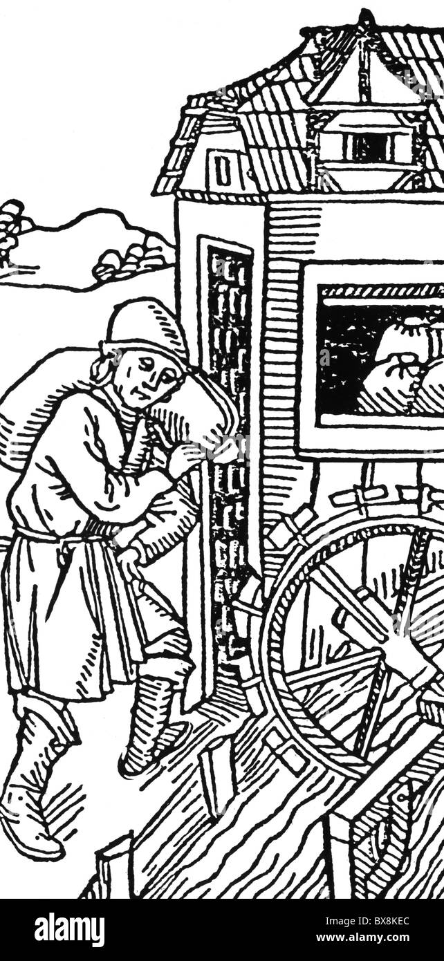 Medieval professions Black and White Stock Photos & Images - Alamy