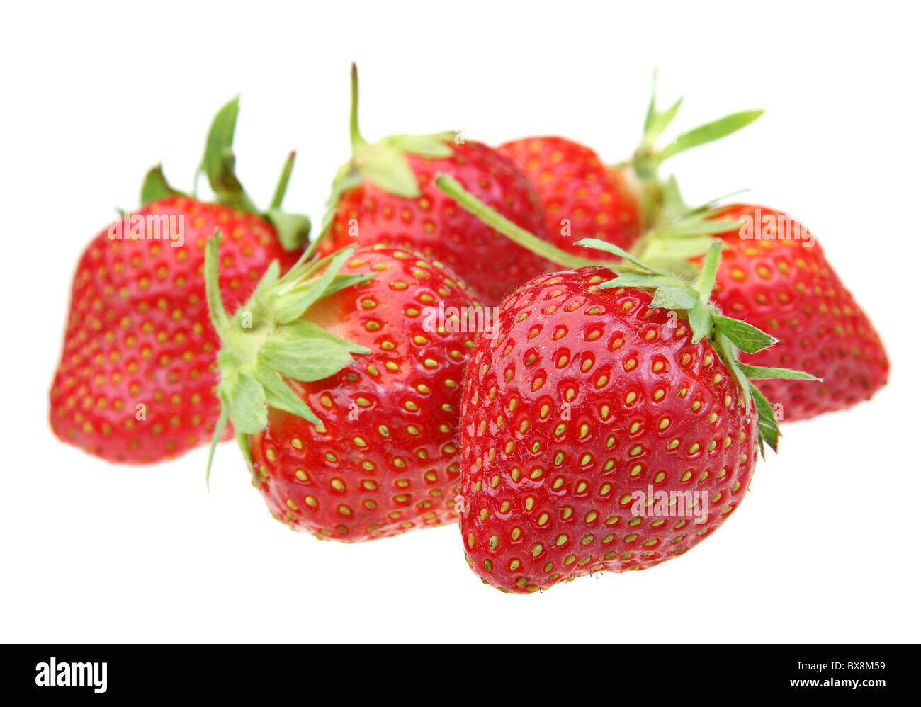 Strawberry berry on white Stock Photo - Alamy