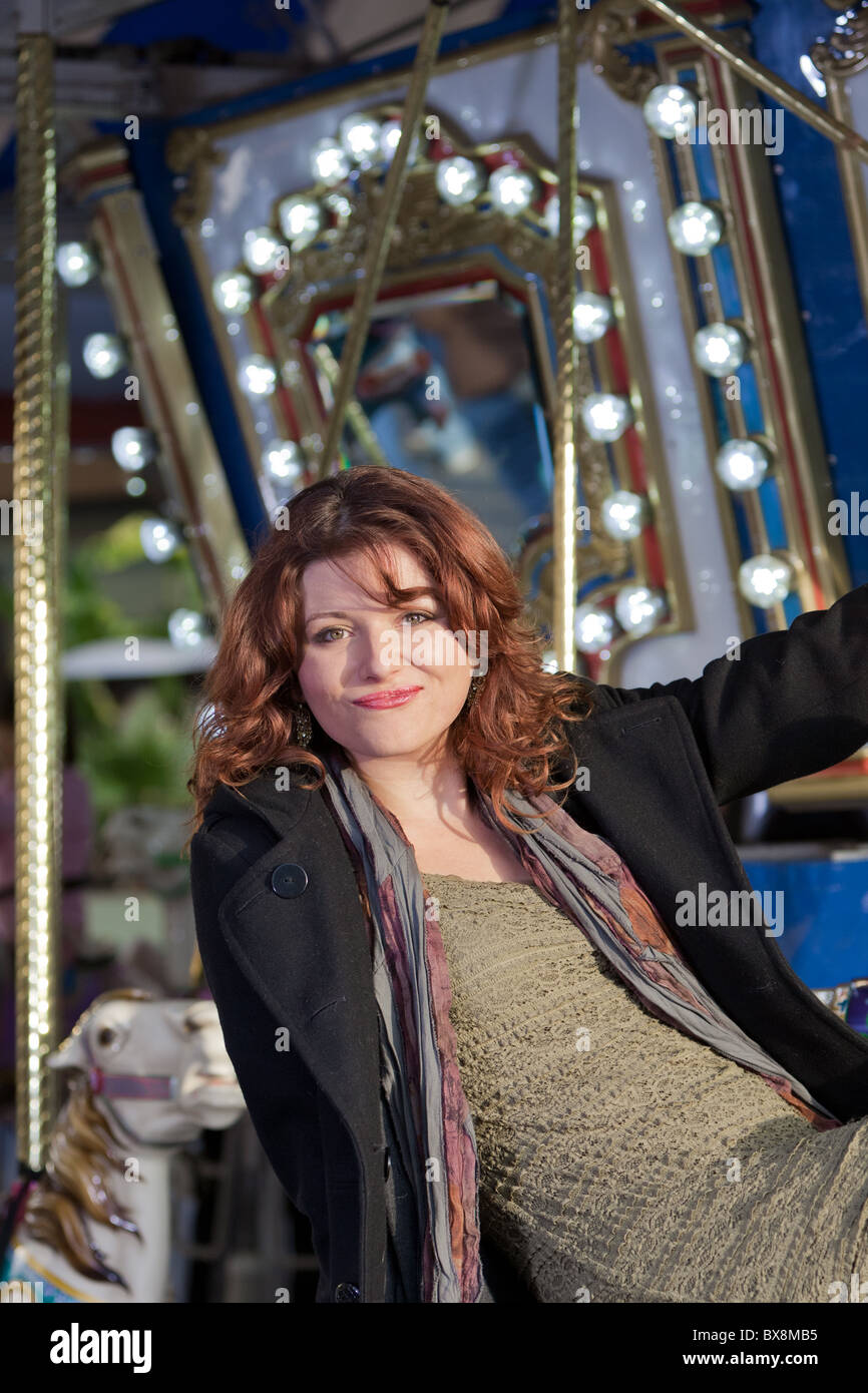 Woman carousel hi-res stock photography and images - Alamy