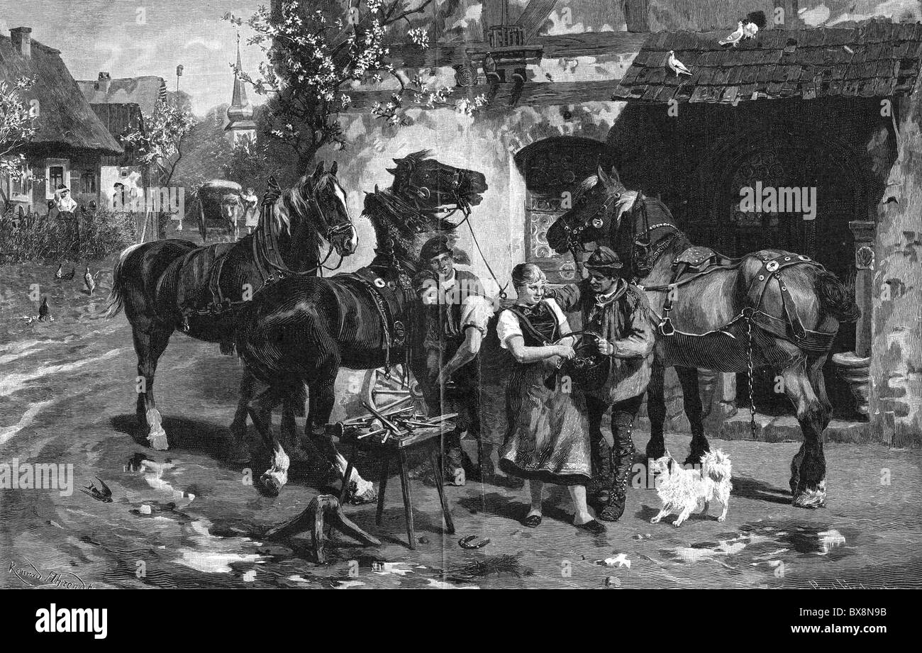 The village smithy hi-res stock photography and images - Alamy