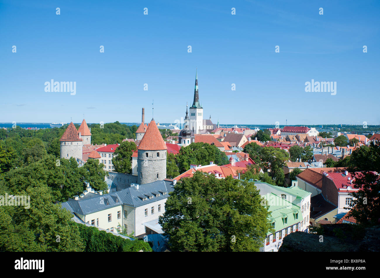 A view of the buildings in the city of Tallinn, Estonia Stock Photo - Alamy
