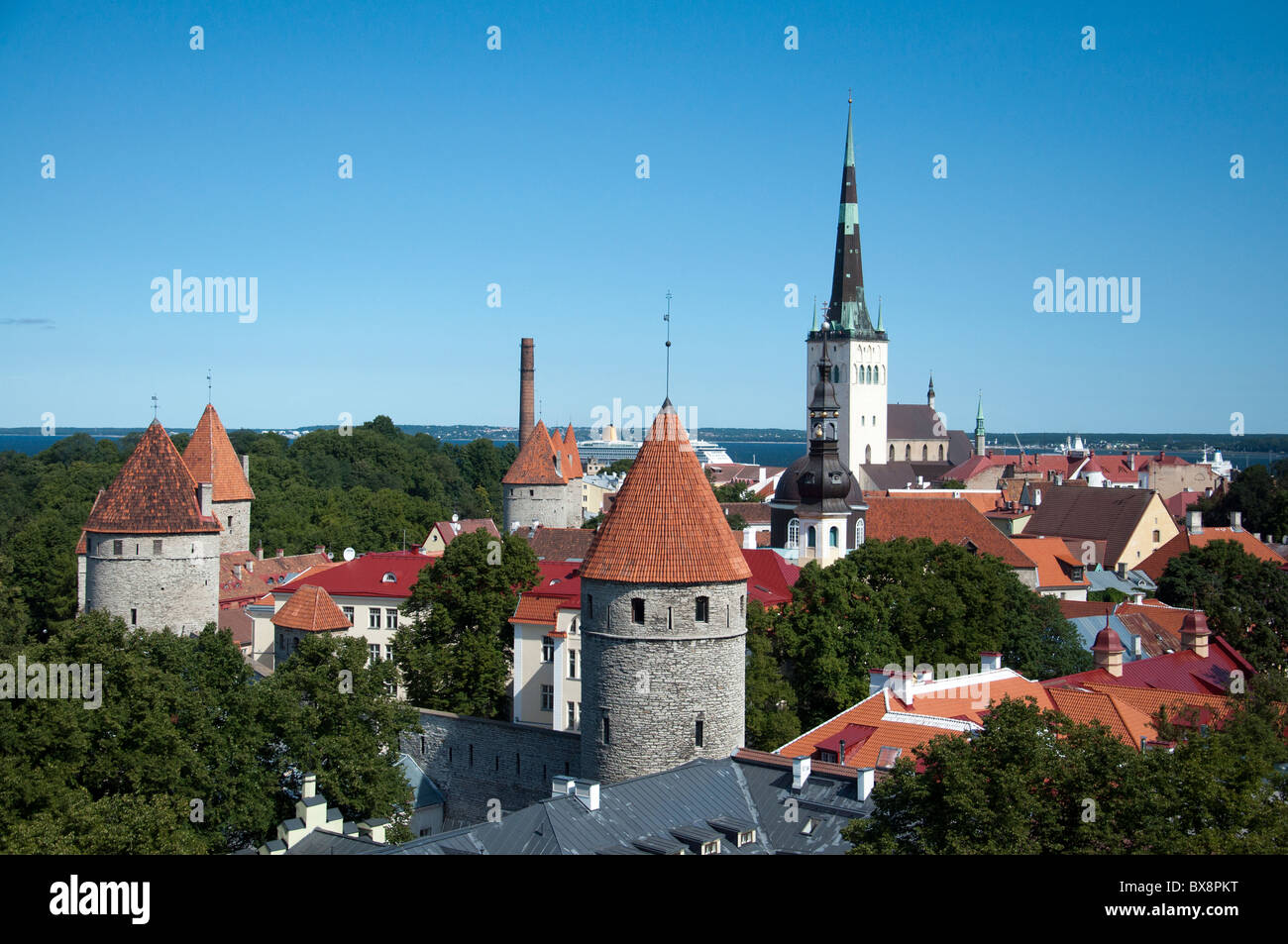 A view of the buildings in the city of Tallinn, Estonia Stock Photo - Alamy