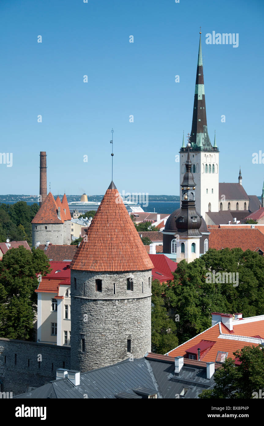 A view of the buildings in the city of Tallinn, Estonia Stock Photo - Alamy
