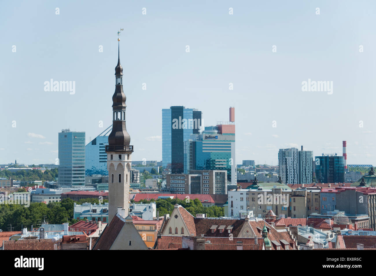 A view of the buildings in the city of Tallinn, Estonia Stock Photo - Alamy