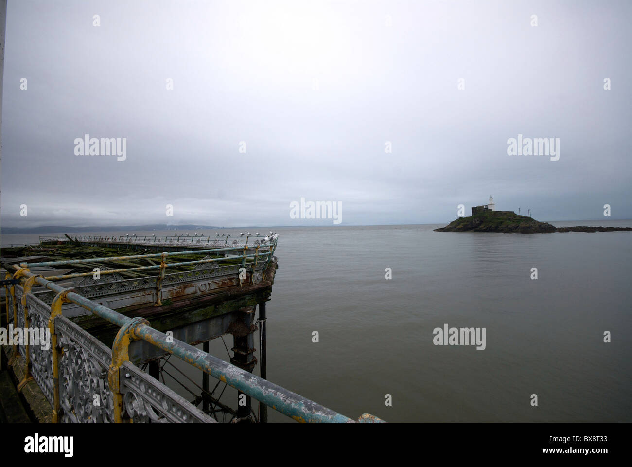 Mumbles Pier Swansea Wales UK Gower Peninsula Sea Head Stock Photo - Alamy