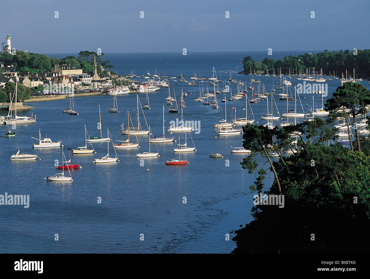 France, Brittany, Finistere, Benodet, Odet river Stock Photo - Alamy