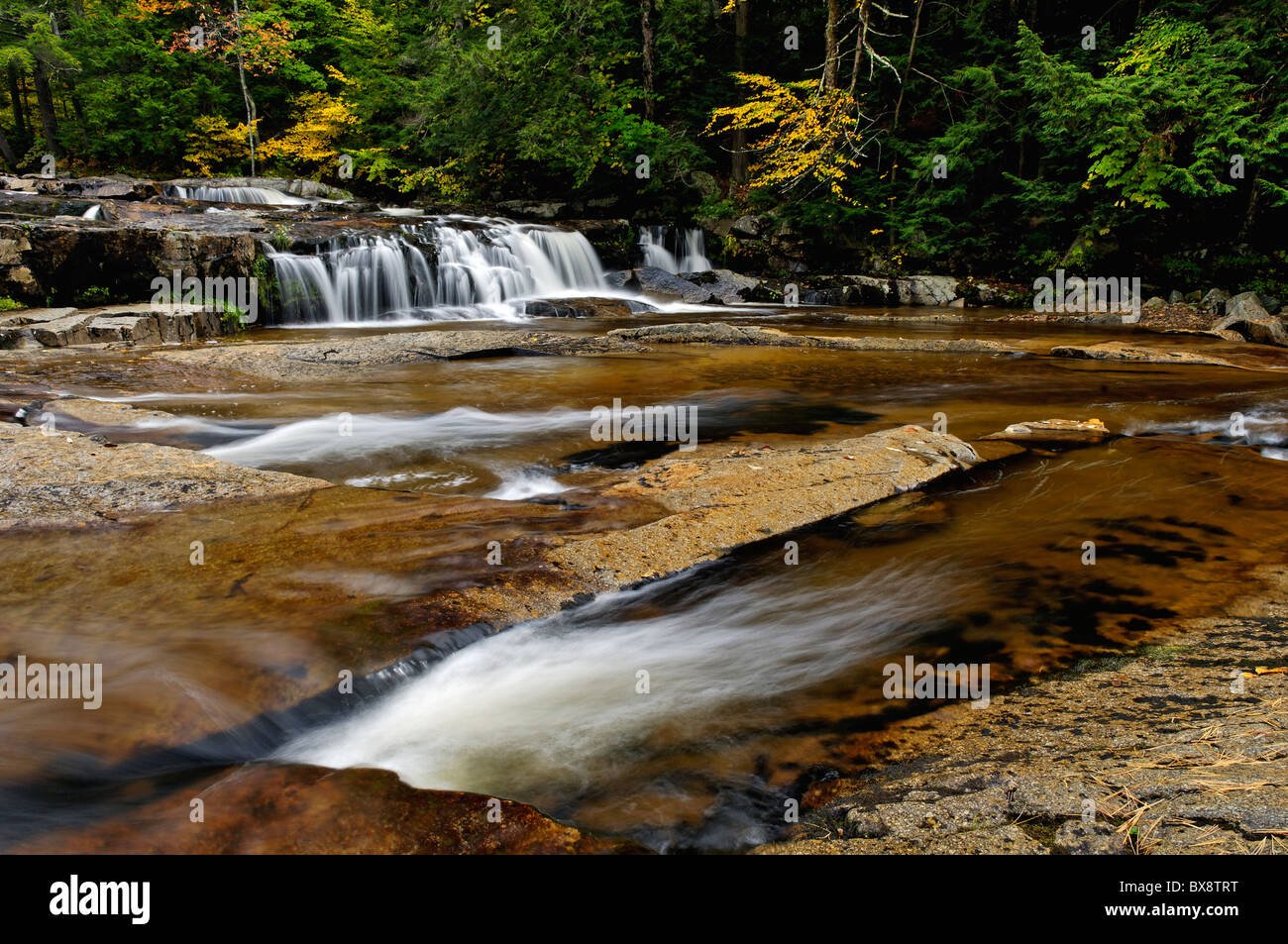 Series of Cascades and Autumn Color on the Wildcat River at Jackson ...
