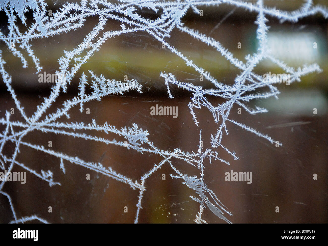 Frost pattern on glass hi-res stock photography and images - Alamy