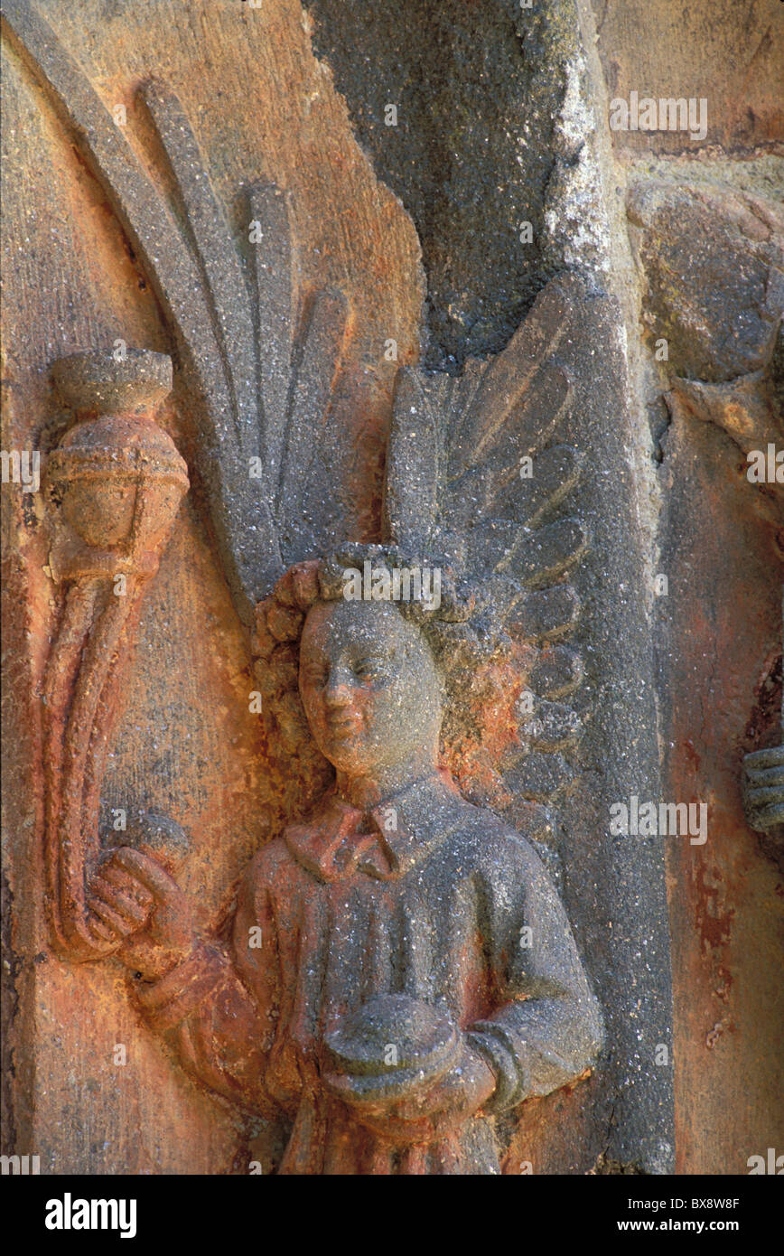 France, Brittany, Finistere, La Martyre pariochal enclosure, Saint ...