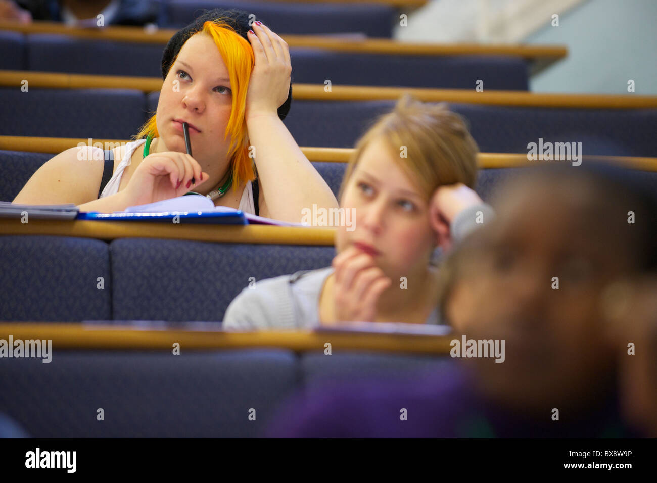 University students attend class Stock Photo - Alamy